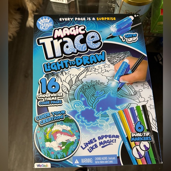 Toys | New Magic Trace Light To Draw Coloring Set | Poshmark